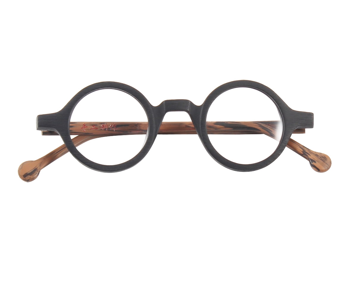 Agstum Handmade Acetate Small Round Optical Glasses Frame Spectacles ...
