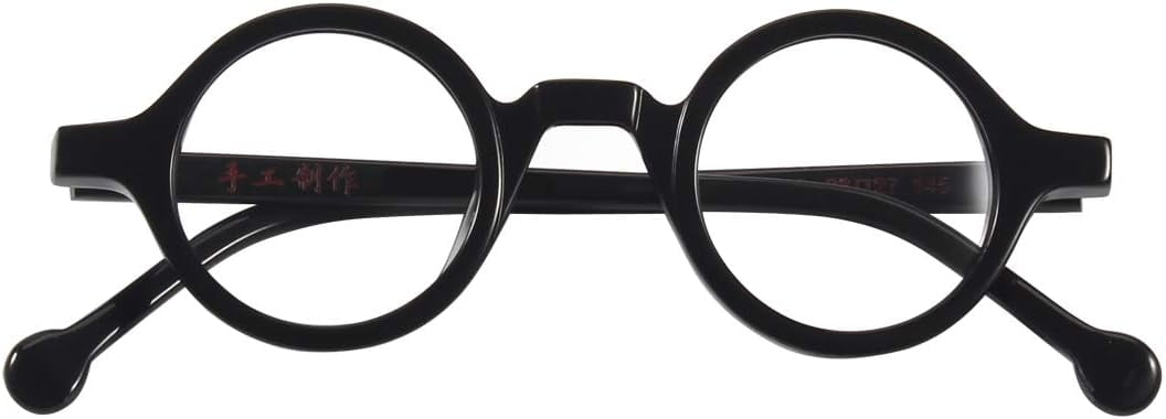 Agstum Handmade Acetate Small Round Optical Glasses Frame Spectacles ...