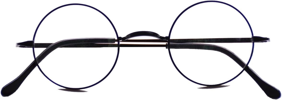 Agstum Pure Titanium Retro Round Gold Eyeglasses Frame without Nose ...