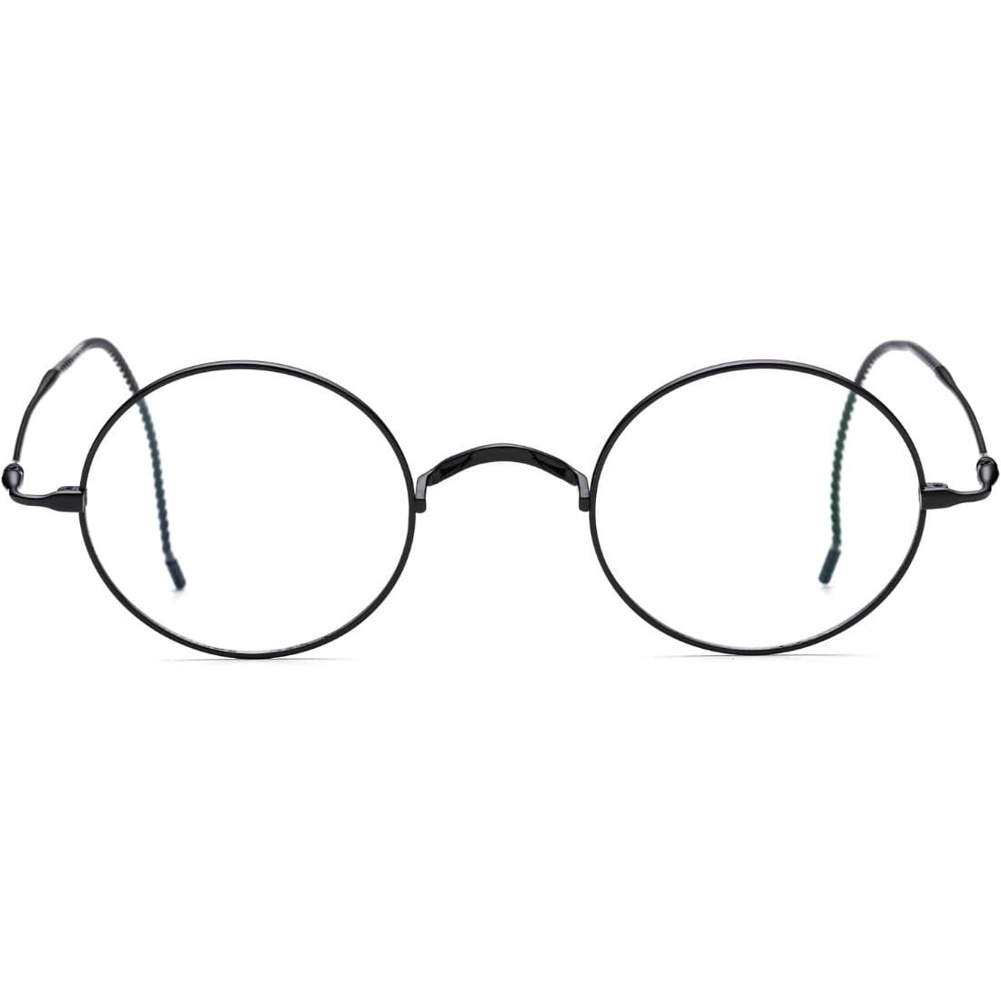 Agstum Retro Round Titanium Optical Eyeglasses Frame Wire Rim Cable ...