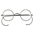 Agstum Retro Small Round Gold Wire Rim Eyeglasses Optical Glasses Frame ...