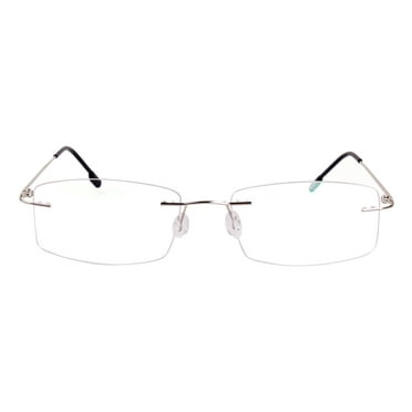 Agstum Flexible Optical Hingeless Gold Eyeglasses Titanium Rimless ...