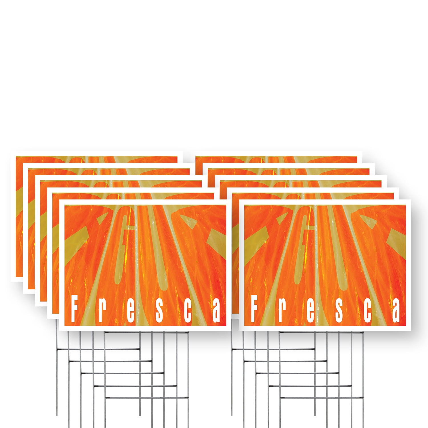 Agua Fresca Yard Sign 10 Pack of 18 Inch x 24 Inch Double Sided ...