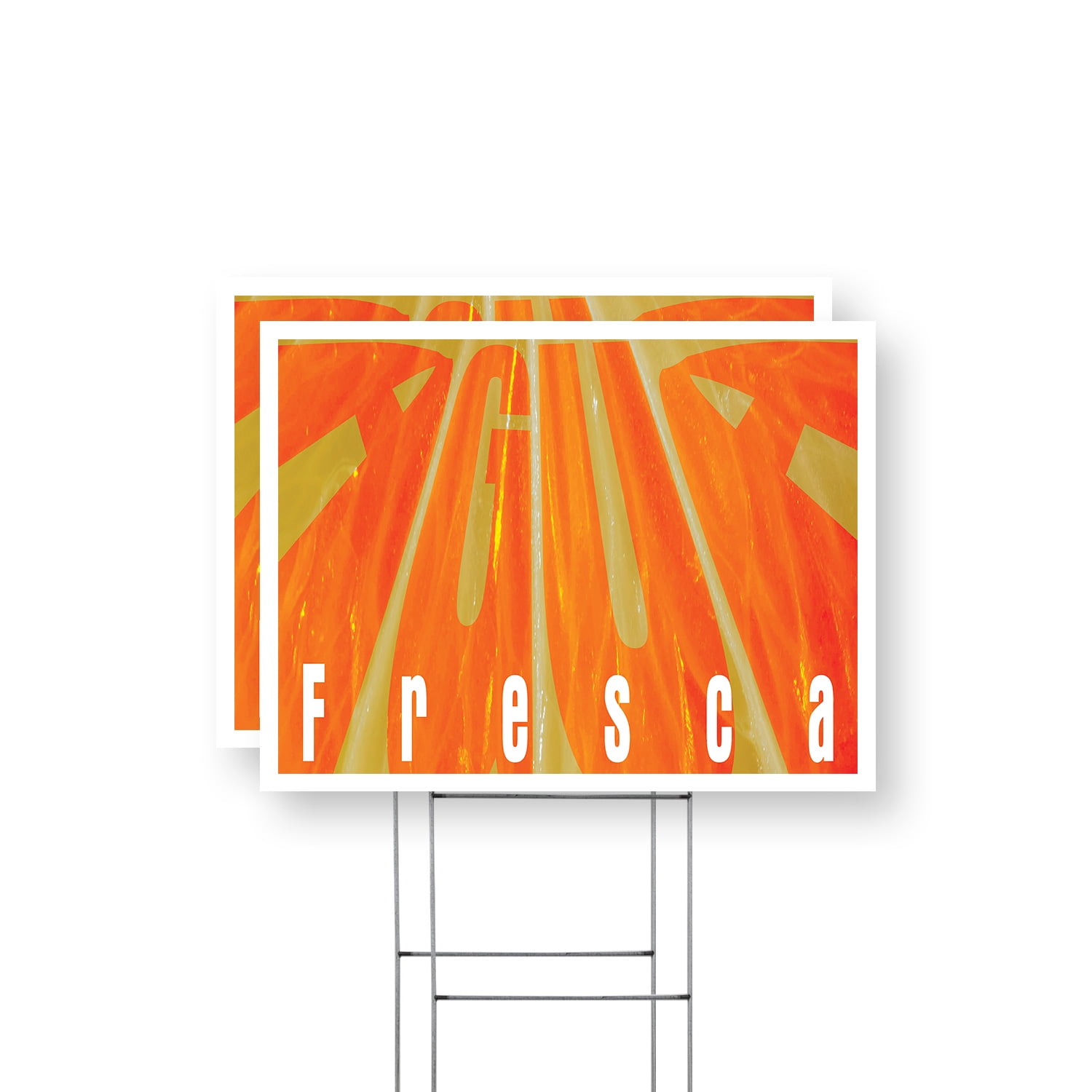 Agua Fresca Yard Sign 2 Pack of 12 Inch x 16 Inch Single Sided ...
