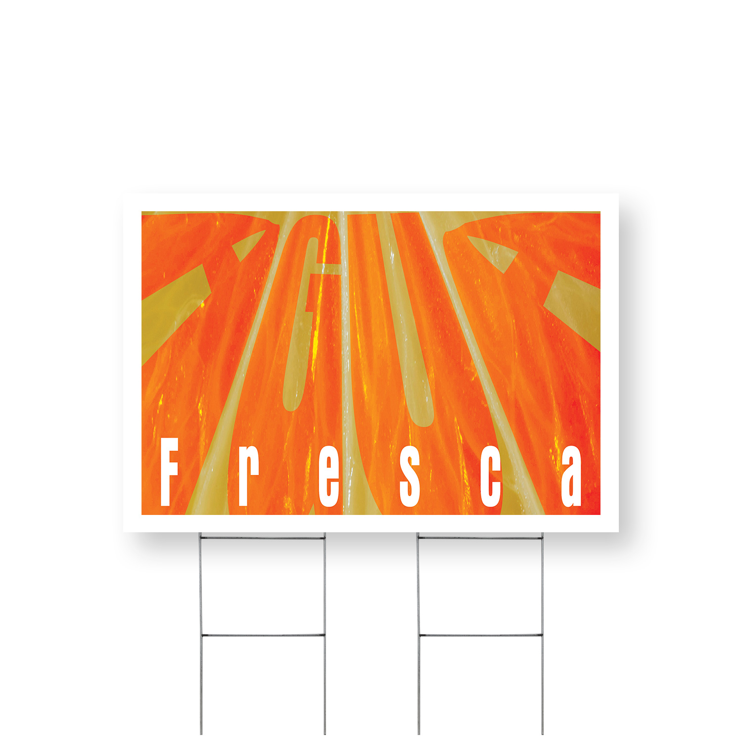 Agua Fresca Yard Sign 24 Inch x 36 Inch Single Sided Weatherproof Heavy ...