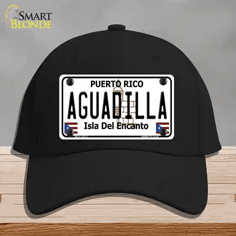 Aguadilla Puerto Rico Novelty License Plate Hat Cotton Black - Walmart.com