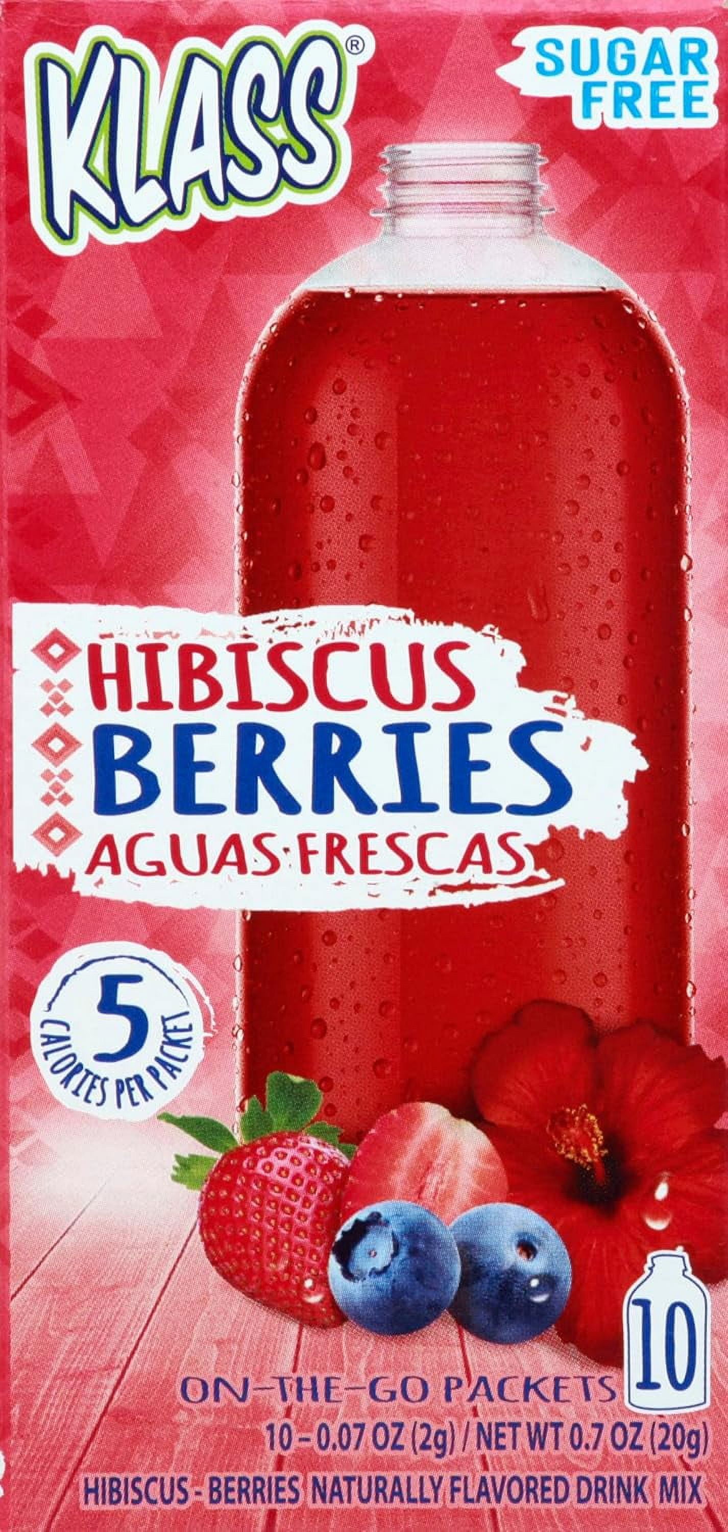 Aguas Frescas Hibiscus Berries On the Go Packets 0.7 Ounce - Walmart.com