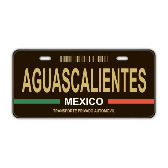 Aguascalientes Mexico Me.Xi.Can License Plate Style Sticker Phone Decal ...