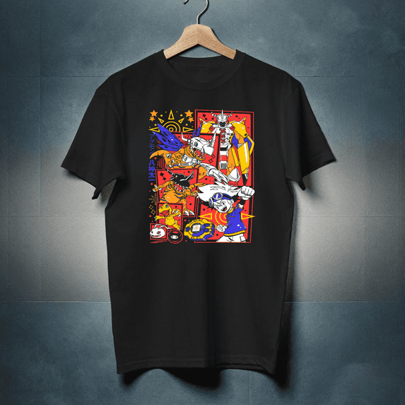 Agumon Adventure T-shirt Veemon Digimon Adventure Omnimon Anime Tee All ...