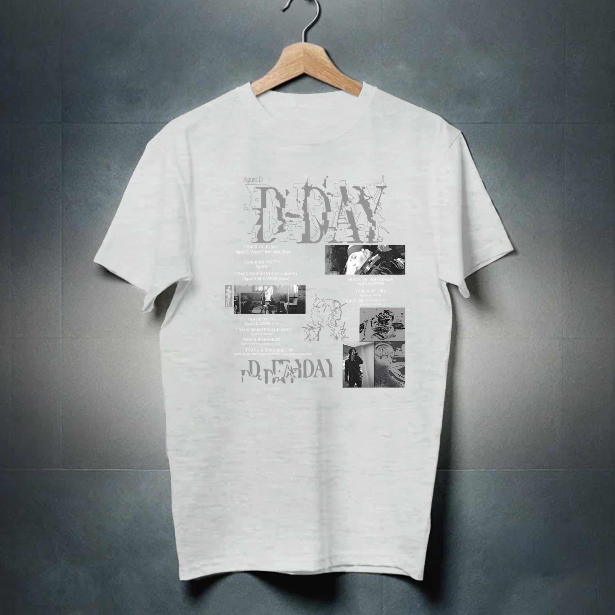 Agust D T-Shirt D Day Album Tracklist Shirt Agust D World Tour Shirt Suga On-TH28762 - Walmart.com