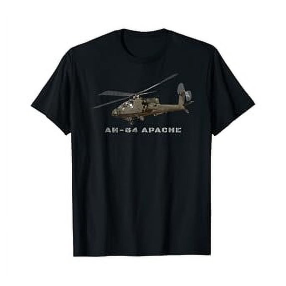 Ah-64 Apache Army Attack Helicopter T Shirt Gift - Walmart.com