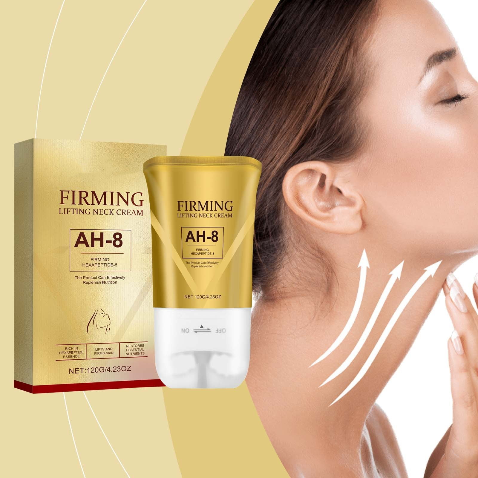 Ah-8 Anti-Aging Neck Cream for Sagging Skin | Hexapeptide Moisturizer ...