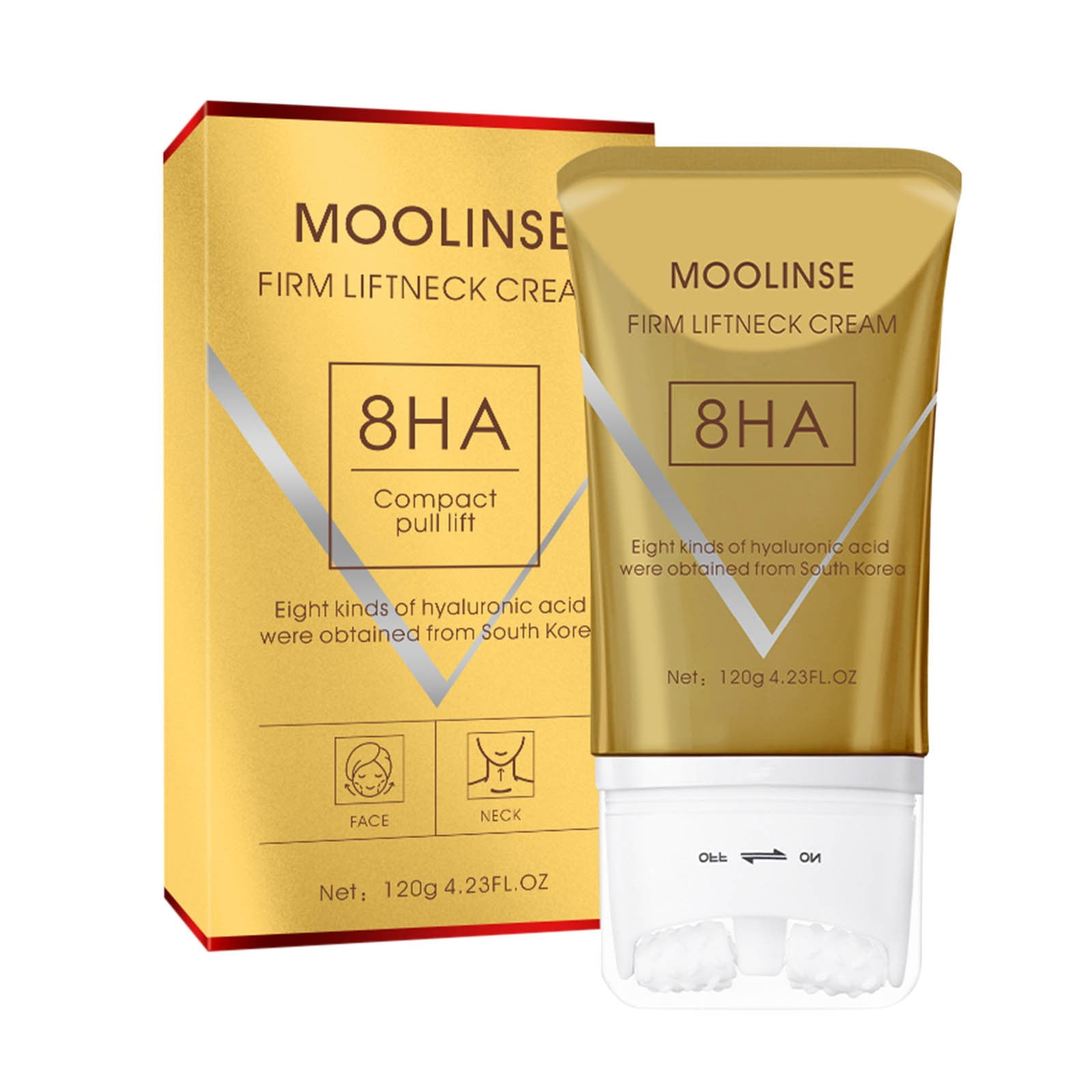Ah-8 Firming Neck Cream Firming Neck Cream with Roller - Anti-Aging ...