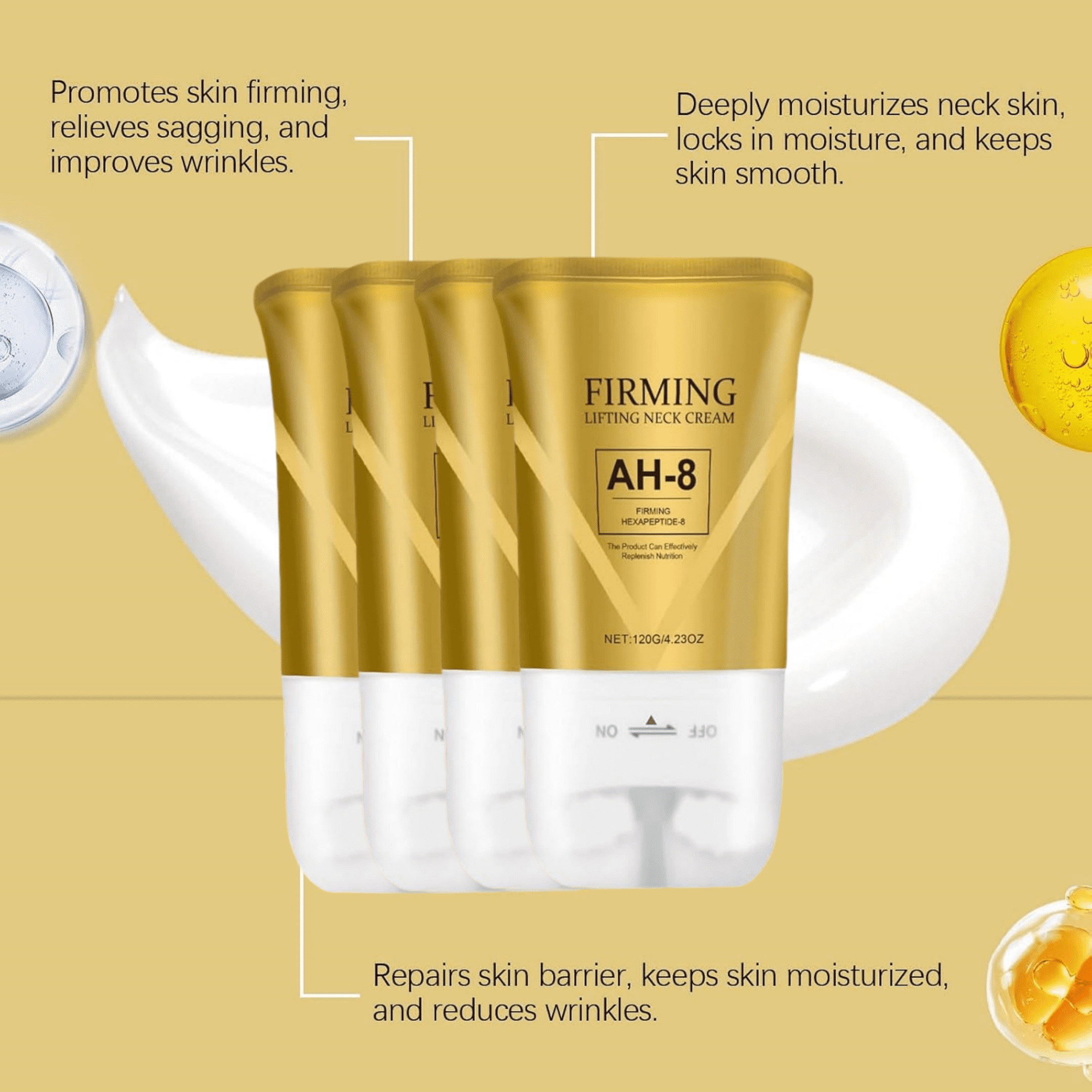 Ah-8 Firming Neck Cream to Reduce Wrinkles and Repair Skin,Ah-8 ...