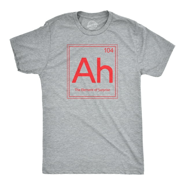 Ah! The Element Of Surprise T Shirt Funny Sarcastic Science Periodic ...