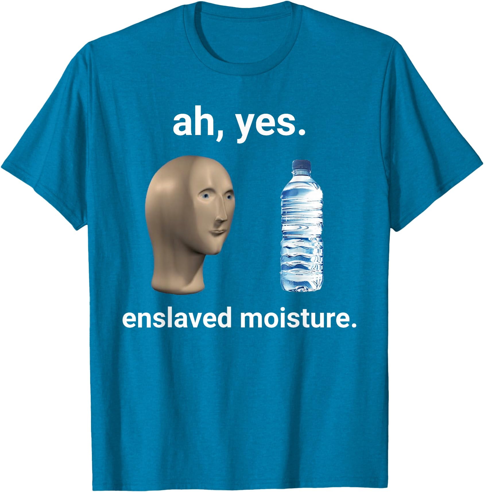 Ah Yes Moisture Thanks to Memes Softstyle Unisex T-Shirt,Sapphire Color ...