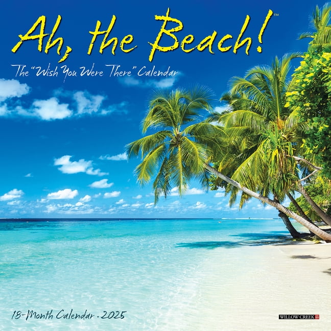 Ah the Beach! 2026 7 X 7 Mini Wall Calendar, (Hardcover) - Walmart.com