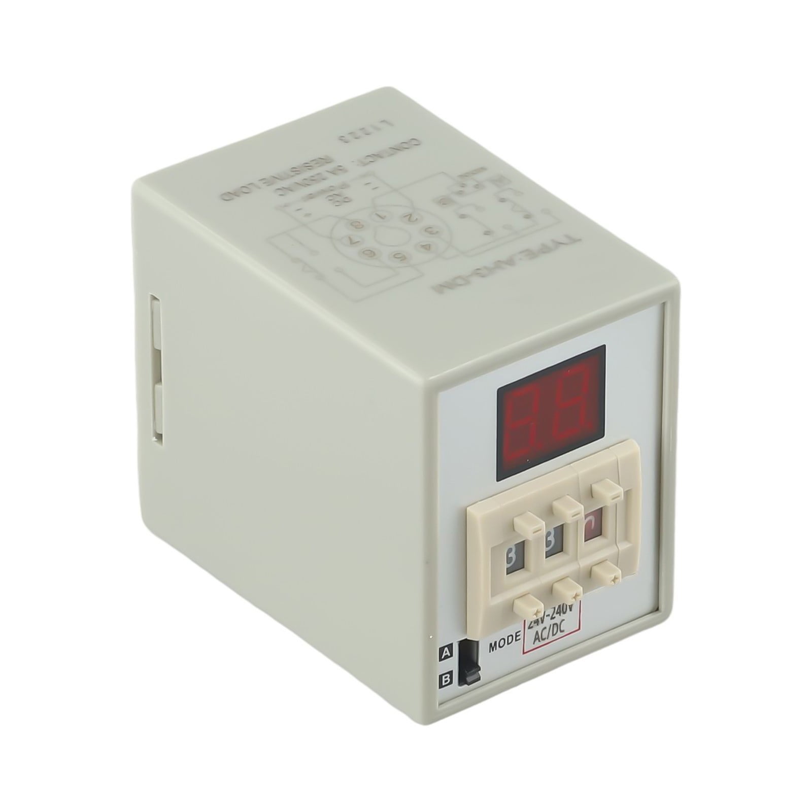 Ah3-Dm Digital Display Time Relay Time Controller 24V-220V Ac/Dc Power ...