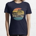 Ah64 Apache Retro Sunset Helicopter Flying Ah64 Apache Gear Essential T ...