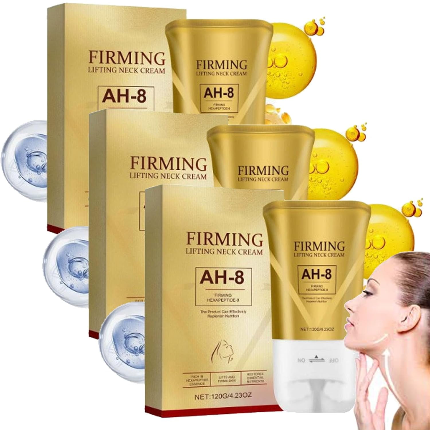 Ah8 Firming Neck Cream, Neck Firming and Tightening, Ah-8Firming Neck ...