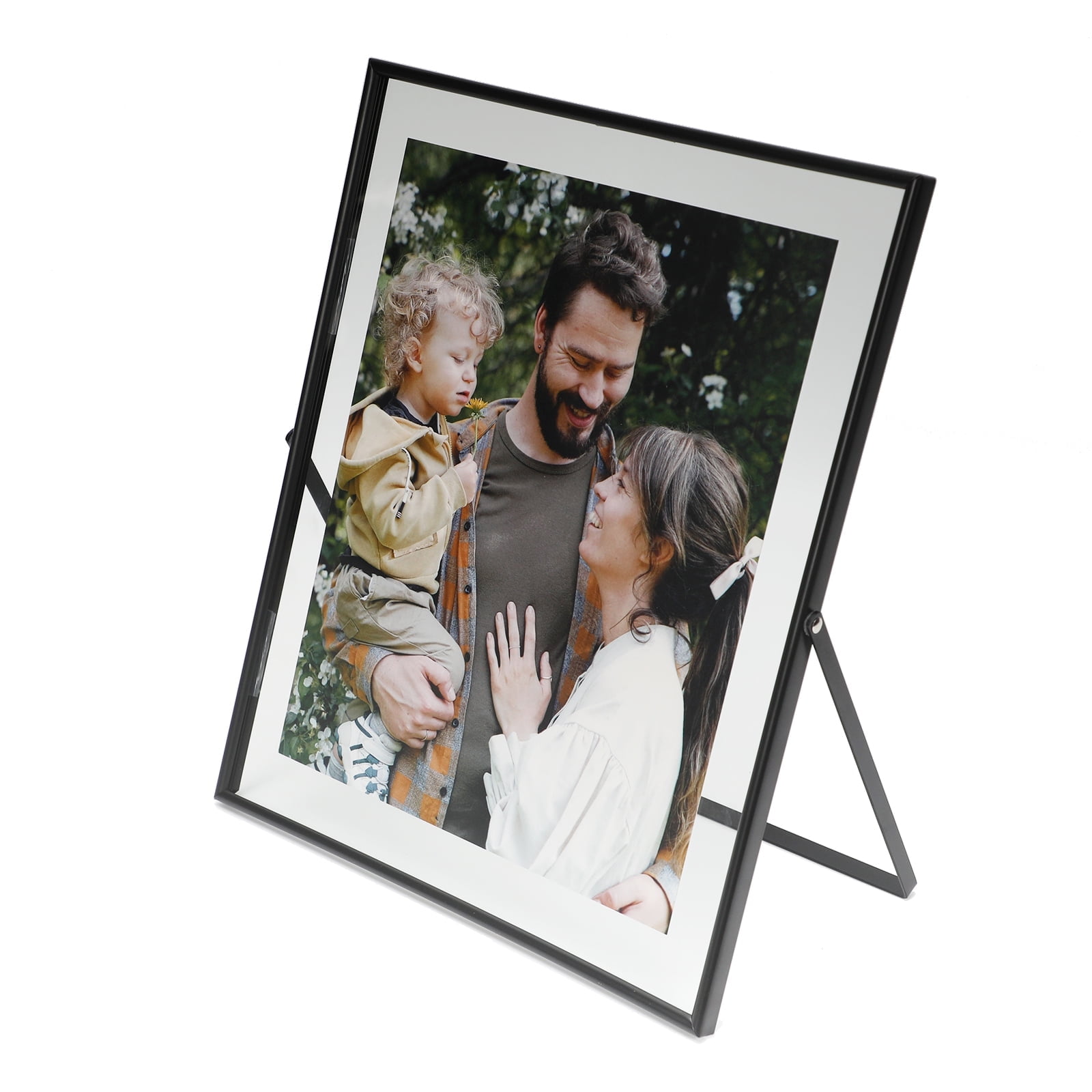 AhaGo 10x12 Black Floating Picture Frame, Vertical, For Photo 9x11 ...