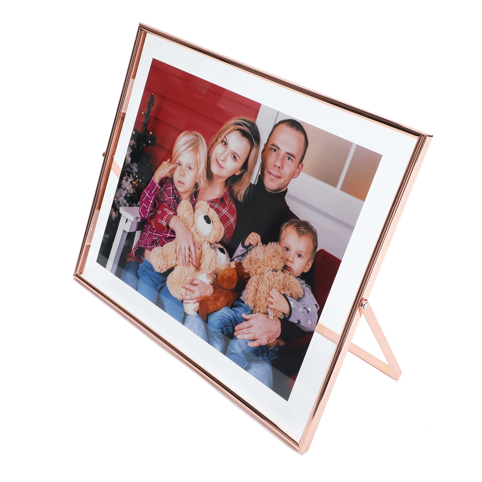 AhaGo 10x12 Rose Gold Floating Picture Frame, Horizontal, For Photo ...