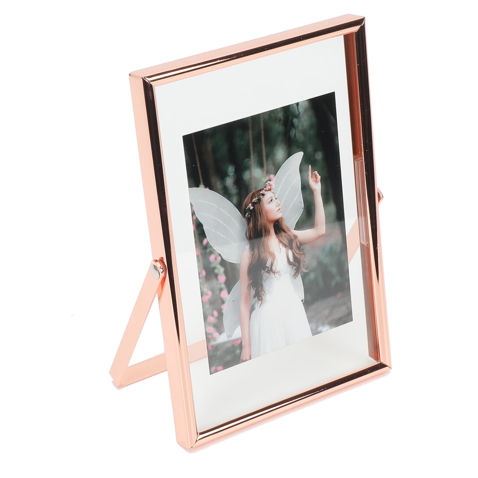 AhaGo 4x6 Rose Gold Floating Picture Frame, Vertical, For Photo 4x6, 3 ...