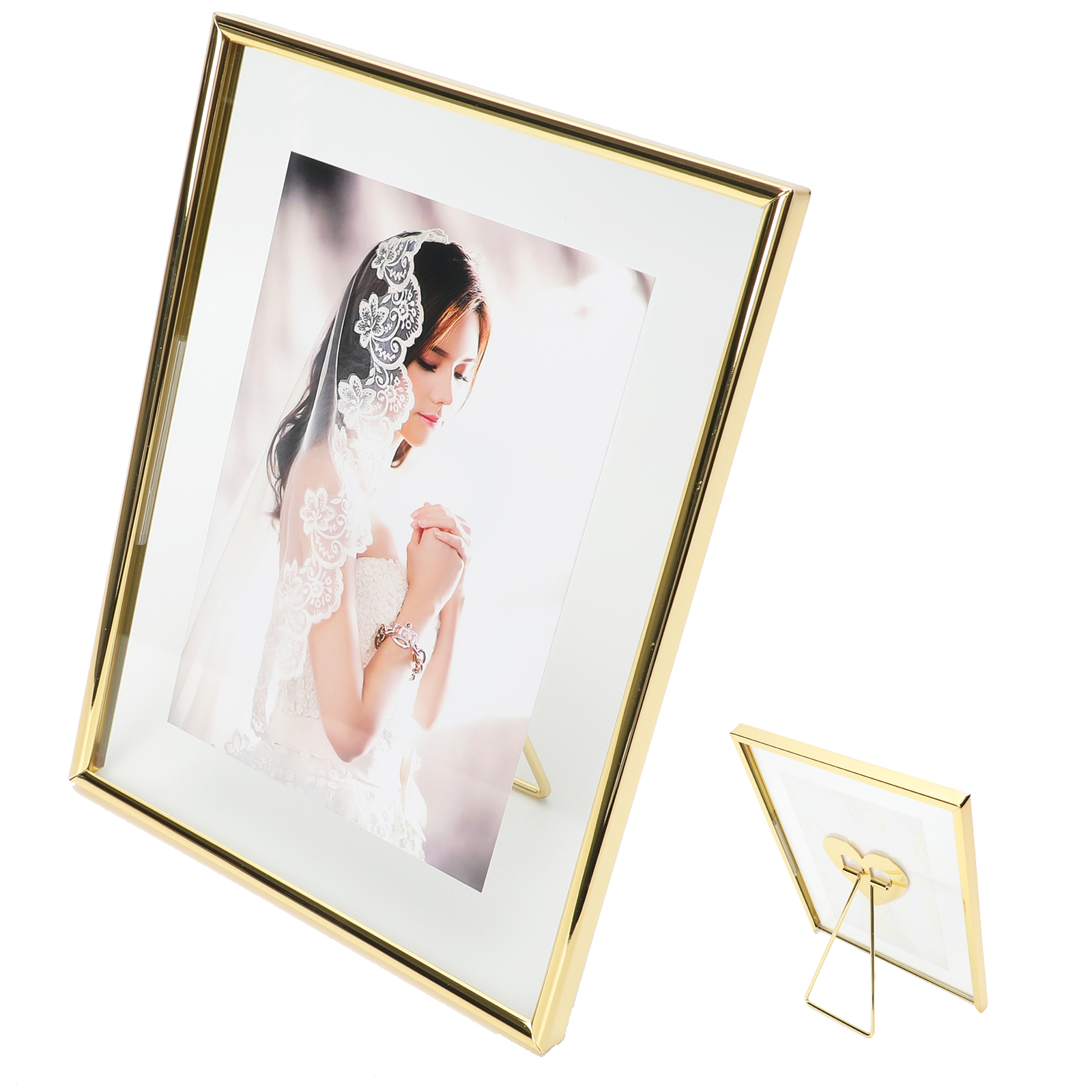 AhaGo Floating Picture Frame (Gold, 10"x12") , For Photo Sizes (8x10 ...