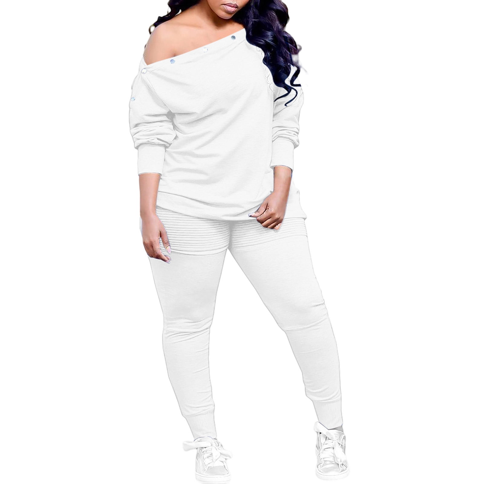 Ahabrexf 2 Pc Outfits for Women,Women's 2 Pc Set Pleated Lace Pants ...