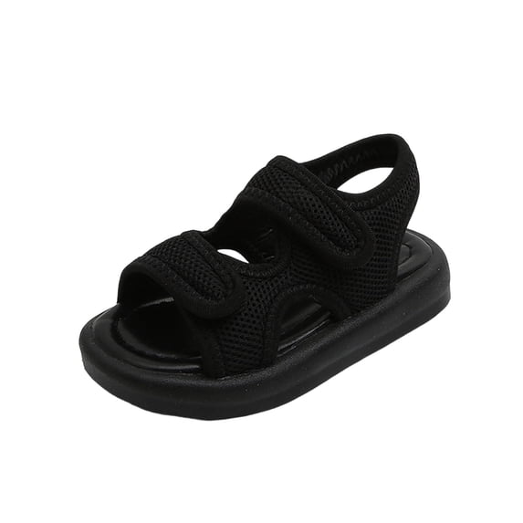 Ahabrexf Beach Sandals for Baby Toddler Boys Open Toe Comfortable Solid ...
