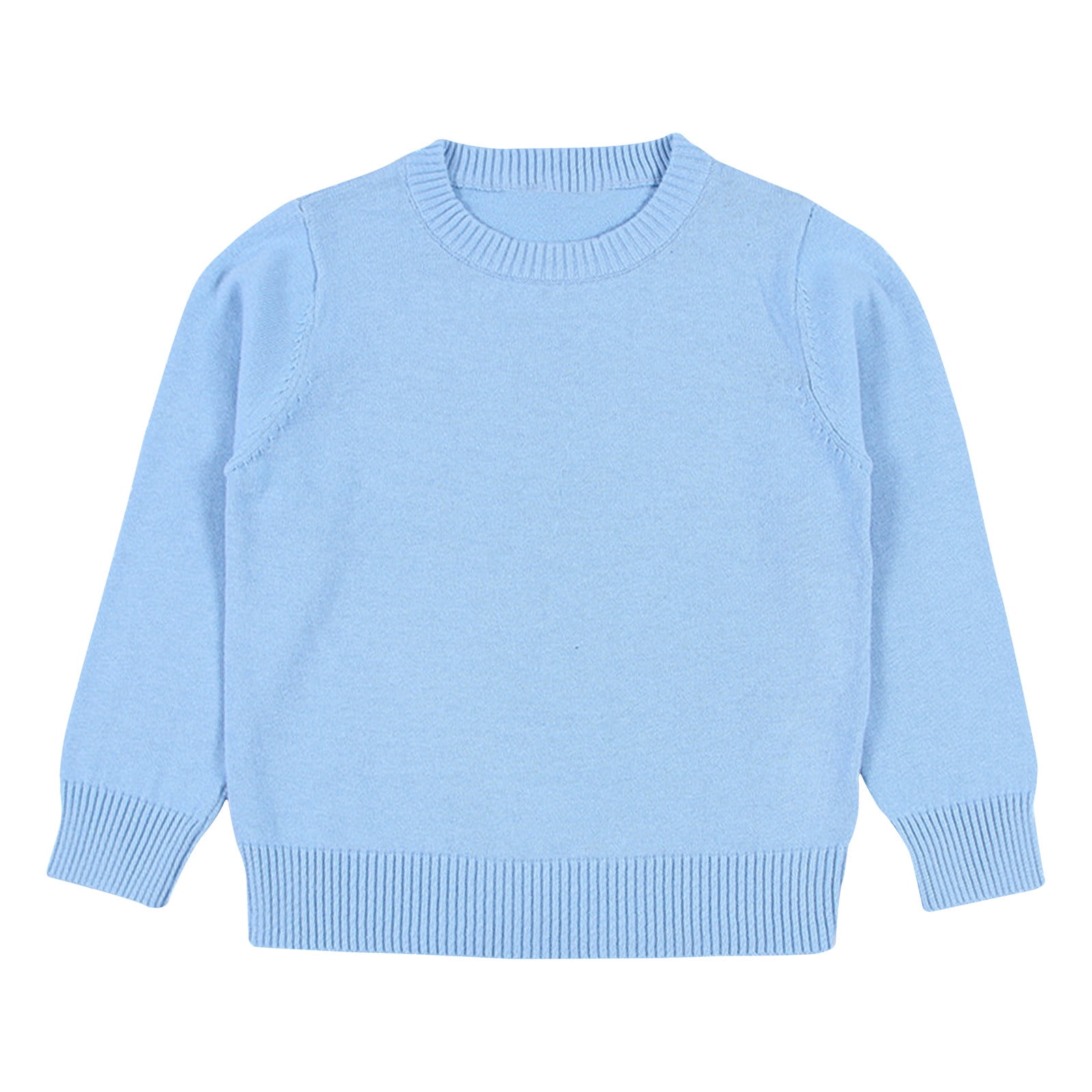 Ahabrexf Sweaters for Youngsters and Youngsters Solid Color Sweater ...
