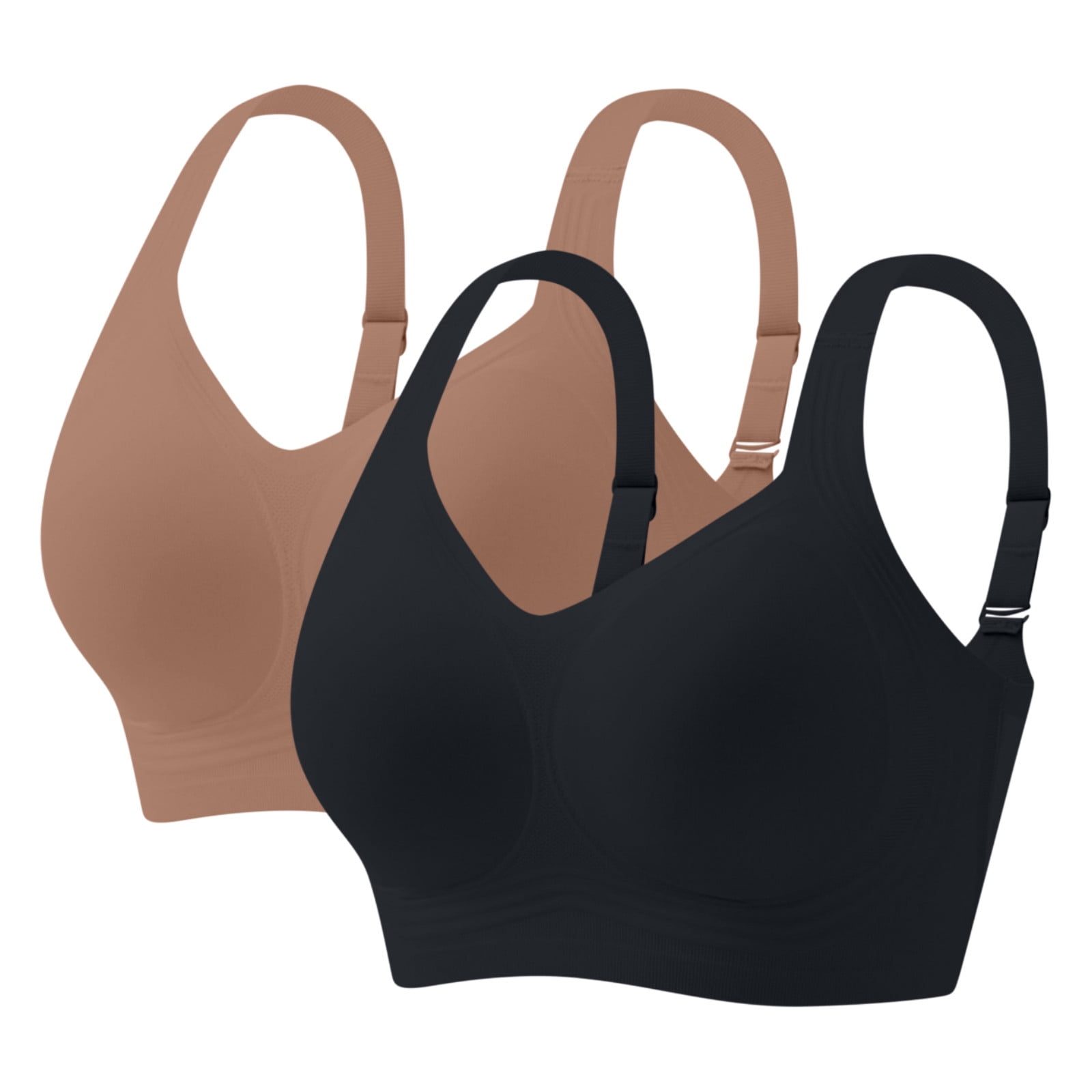 Ahabrexf Bras for Women No Underwire, Buttery Soft Sport Bralette ...