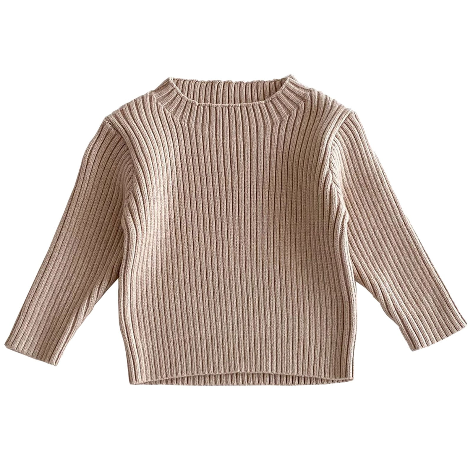 Ahabrexf Children's Men And Women Long Sleeves Round Neck High Collar ...