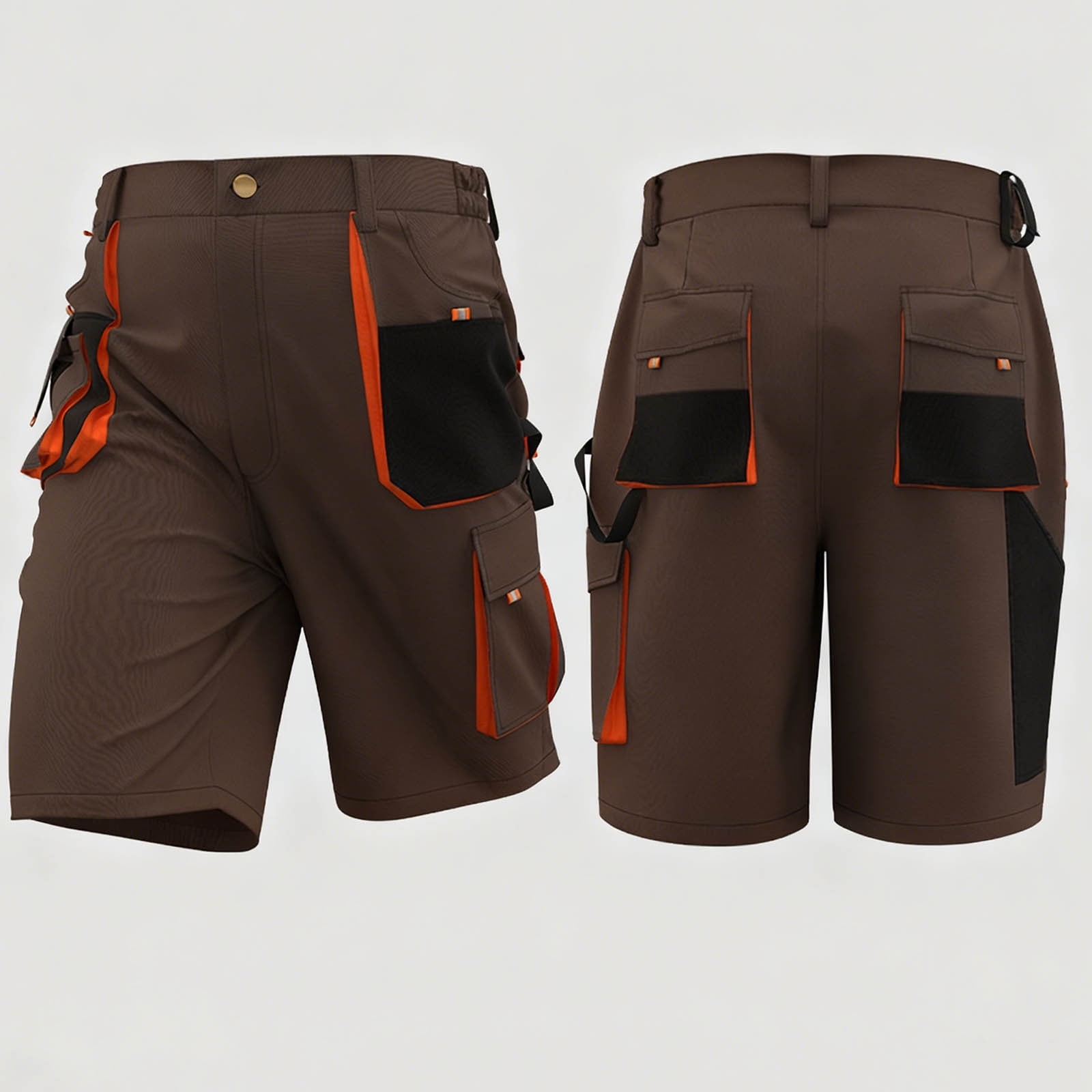 Ahabrexf Construction pants for men,Durable Color-Block Work Trousers ...