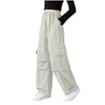 Ahabrexf Girls' Solid Color Corduroy Elastic Waist Straight Wide Leg ...