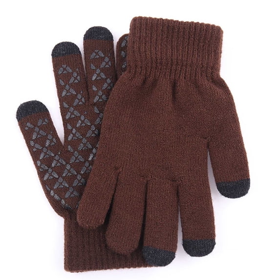 Ahabrexf Gloves for Women,Color Blocked Outdoor Fingerless Thickened ...
