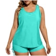 Ahabrexf High Cut Swimsuits for Women No Steel Support Drawstring Split ...