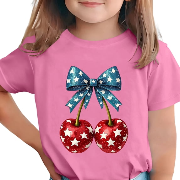 Ahabrexf Independence Day Kids T-shirt for Boys, Short Sleeve, Round ...