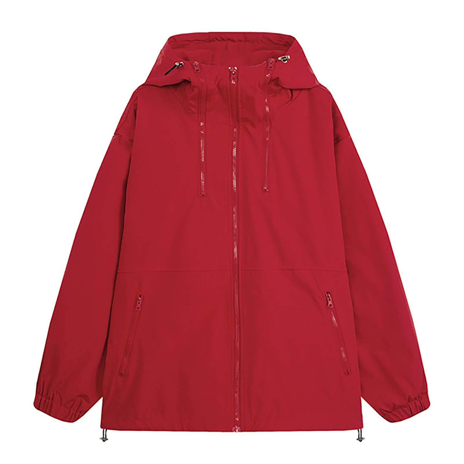 Ahabrexf Jackets for Men Fashion Men's Stitching Drawstring Hooded Slim Fashion Jacket Coat ...