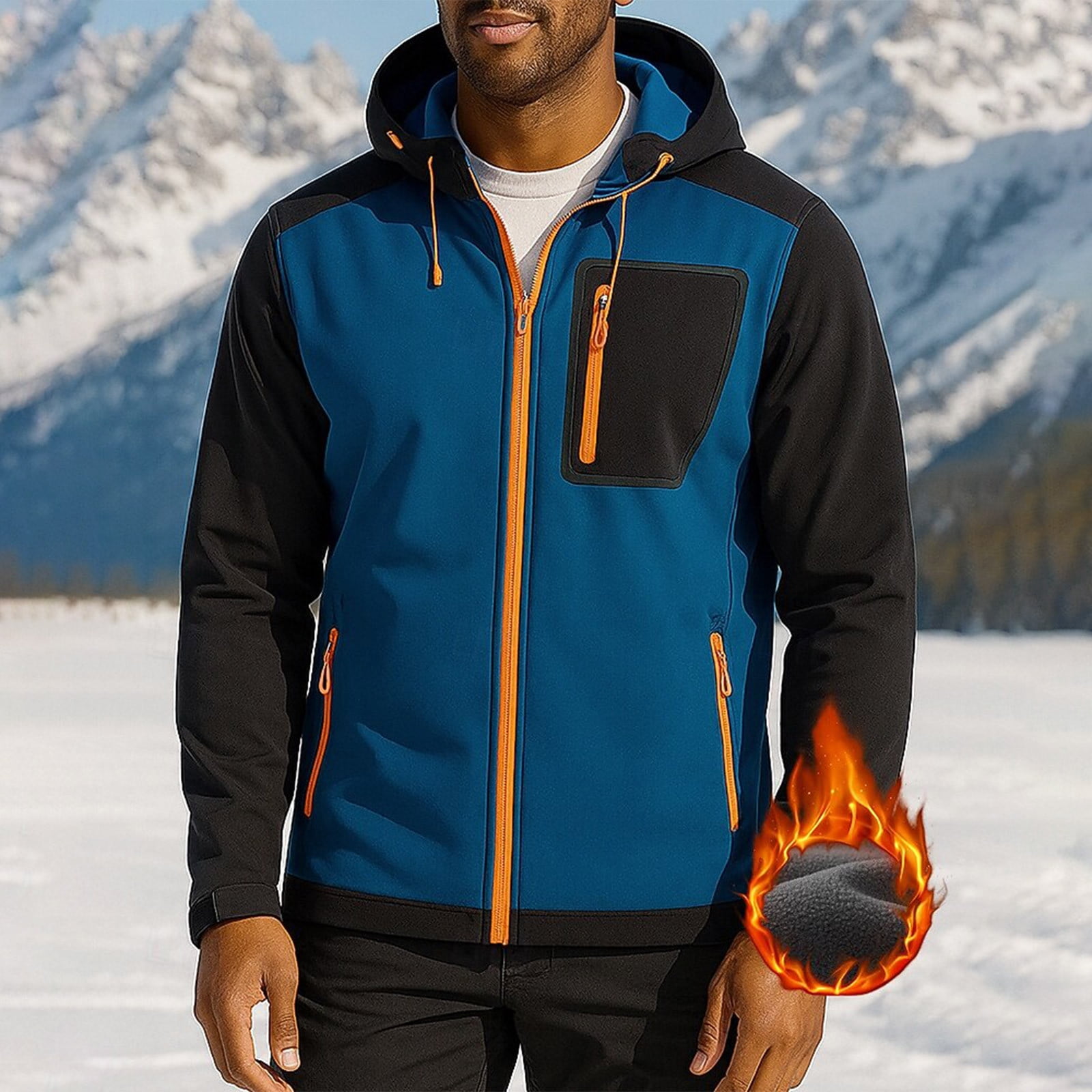 Ahabrexf Jackets for Men,Men's Classic Hue Outdoor Climb Sport Run Hand ...