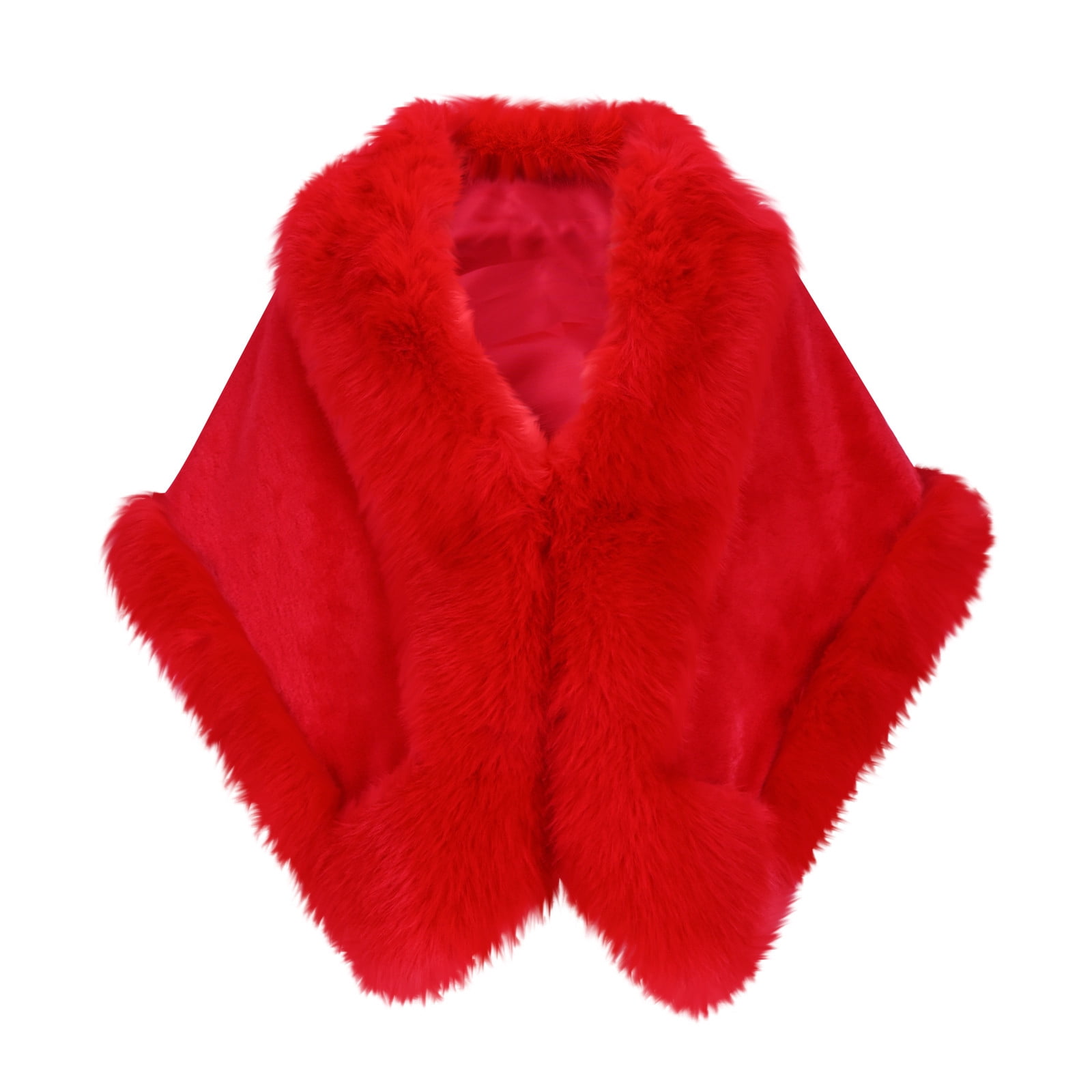 Ahabrexf Fleece Jacket Women, Artificial Grass Long Sleeve Shawl Coat ...