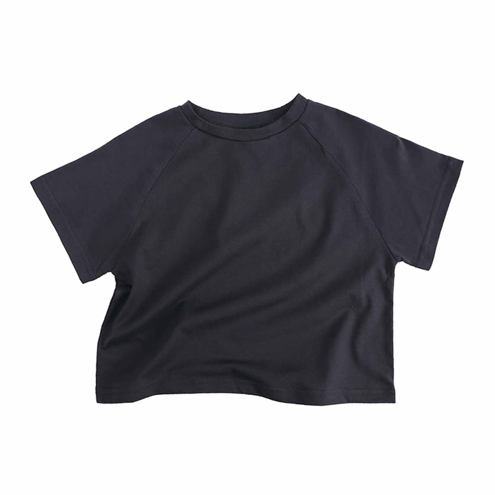 Ahabrexf Kids Star Print Tee Toddler Little Kid Unisex Short Sleeve ...