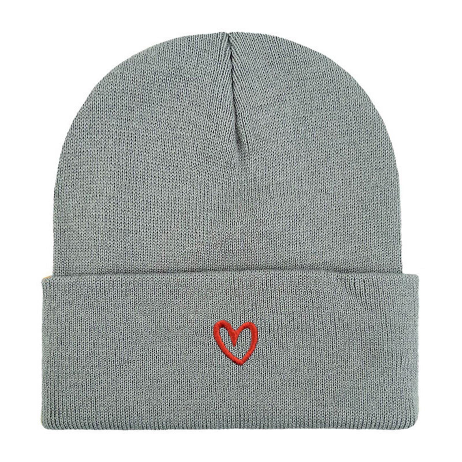 Ahabrexf Knitted Hats for Men,Claw Imprint Embroidery Sad Knitted ...