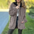 Ahabrexf Long Coats for Women,Women's Solid Cold-Weather Faux Soft ...