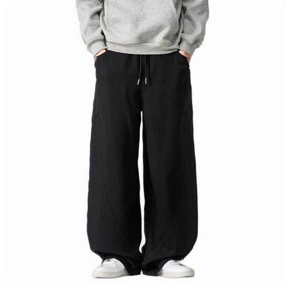 Ahabrexf Man Solid Color Return to The Ancients Droop Drawstring ...