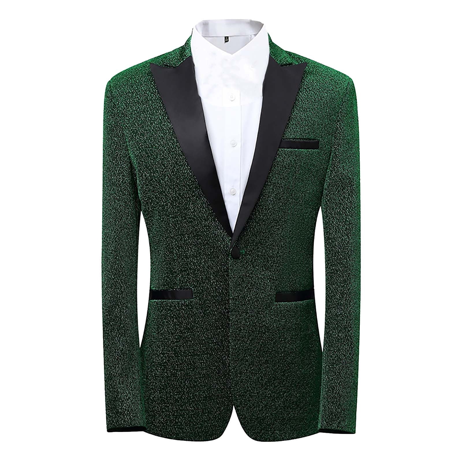 Ahabrexf Men's Sequin Performance Ceremonial Dress Party Coat - Walmart.com