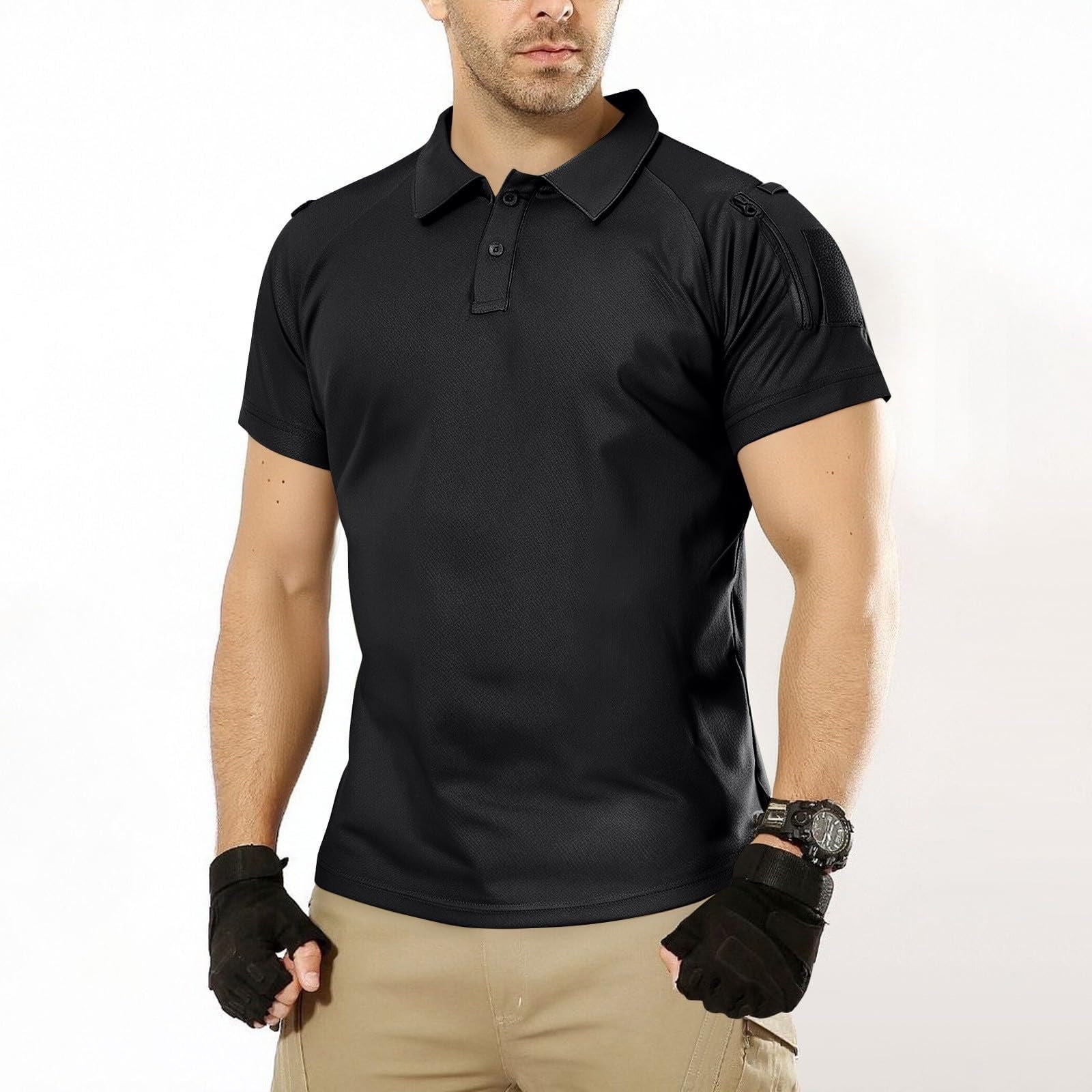 Ahabrexf Men's Short Sleeve Button Down Shirts, Essential Summer Button ...