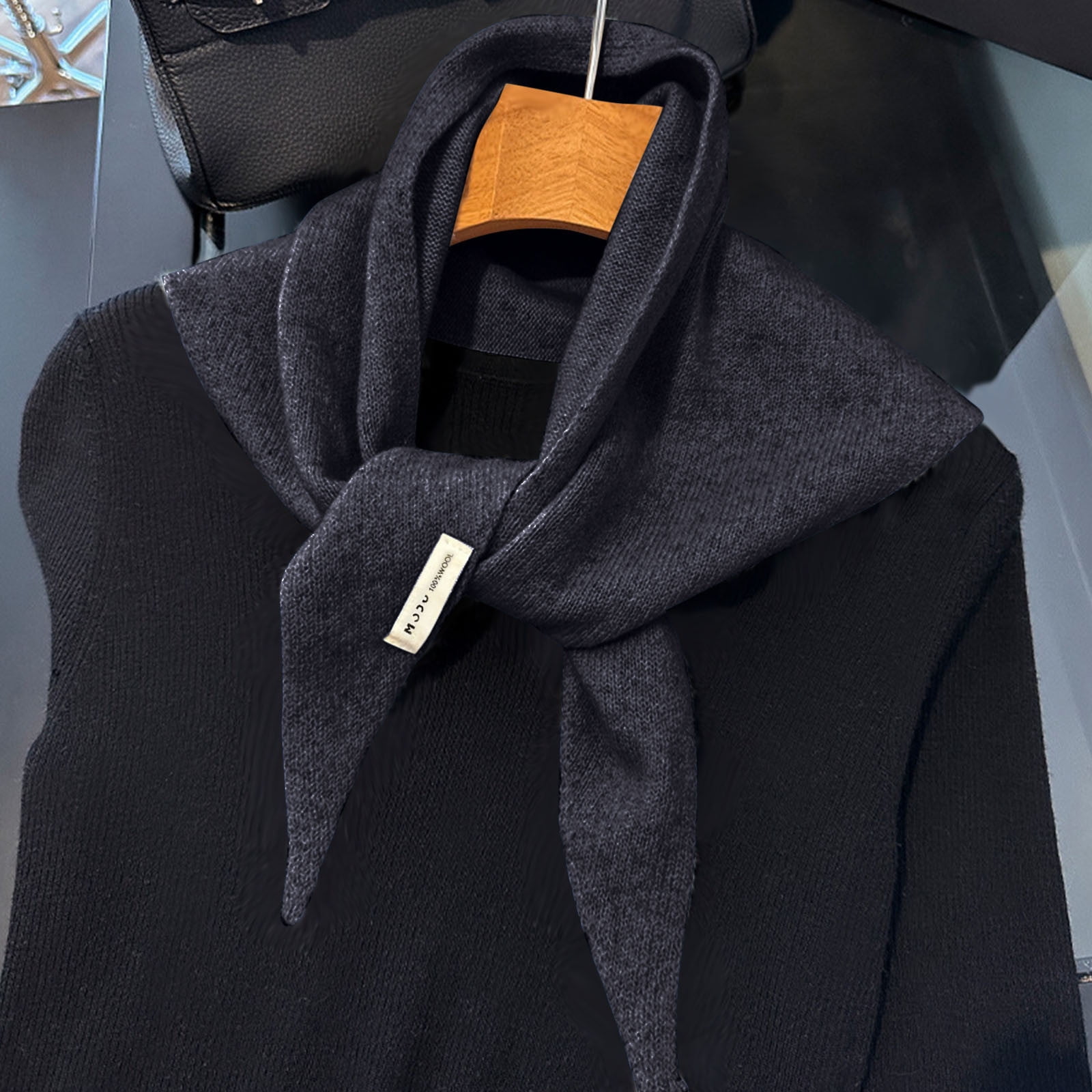 Ahabrexf Scarves for Women,Fashion Winter Warmth Triangular Shawl Scarf ...