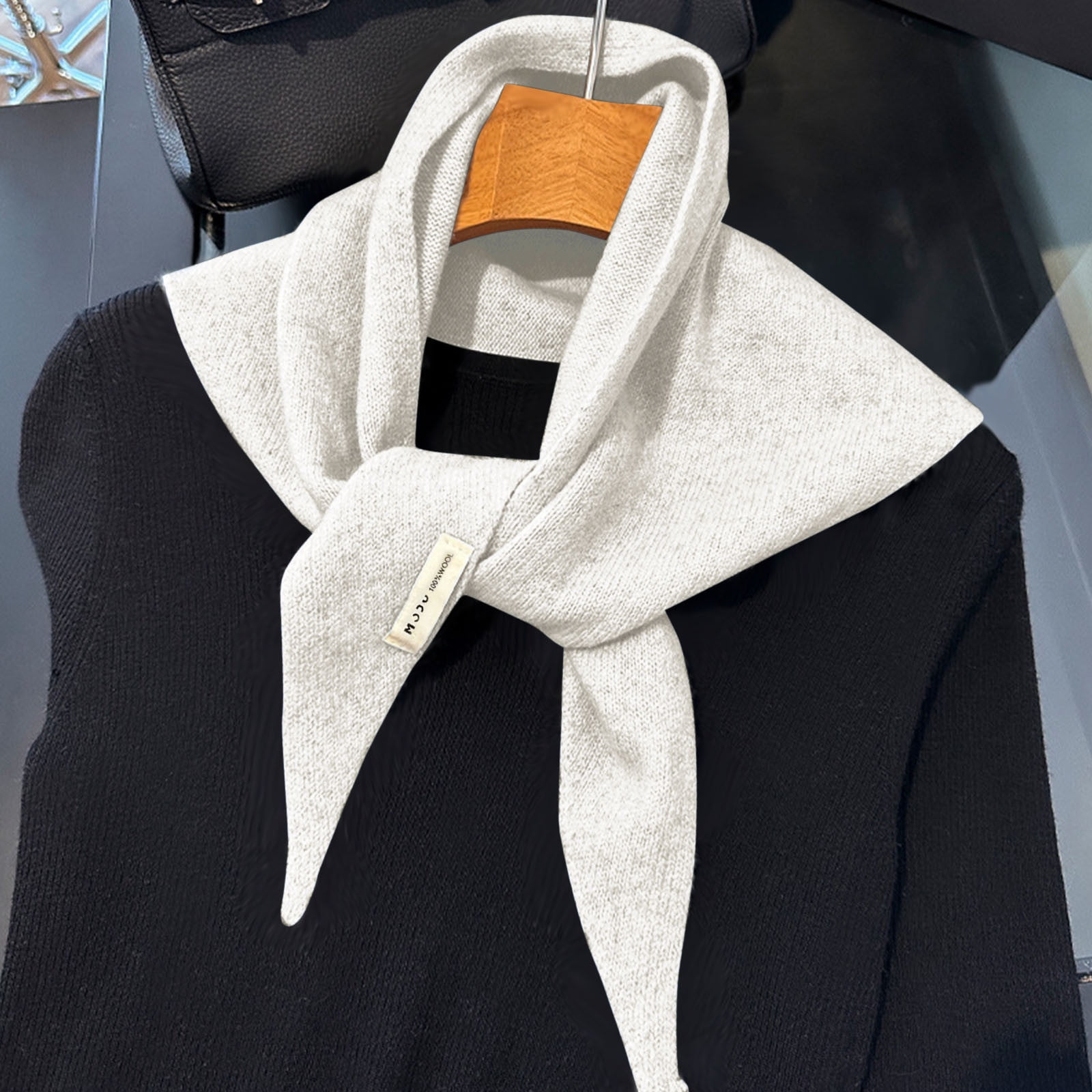 Ahabrexf Scarves for Women,Fashion Winter Warmth Triangular Shawl Scarf ...
