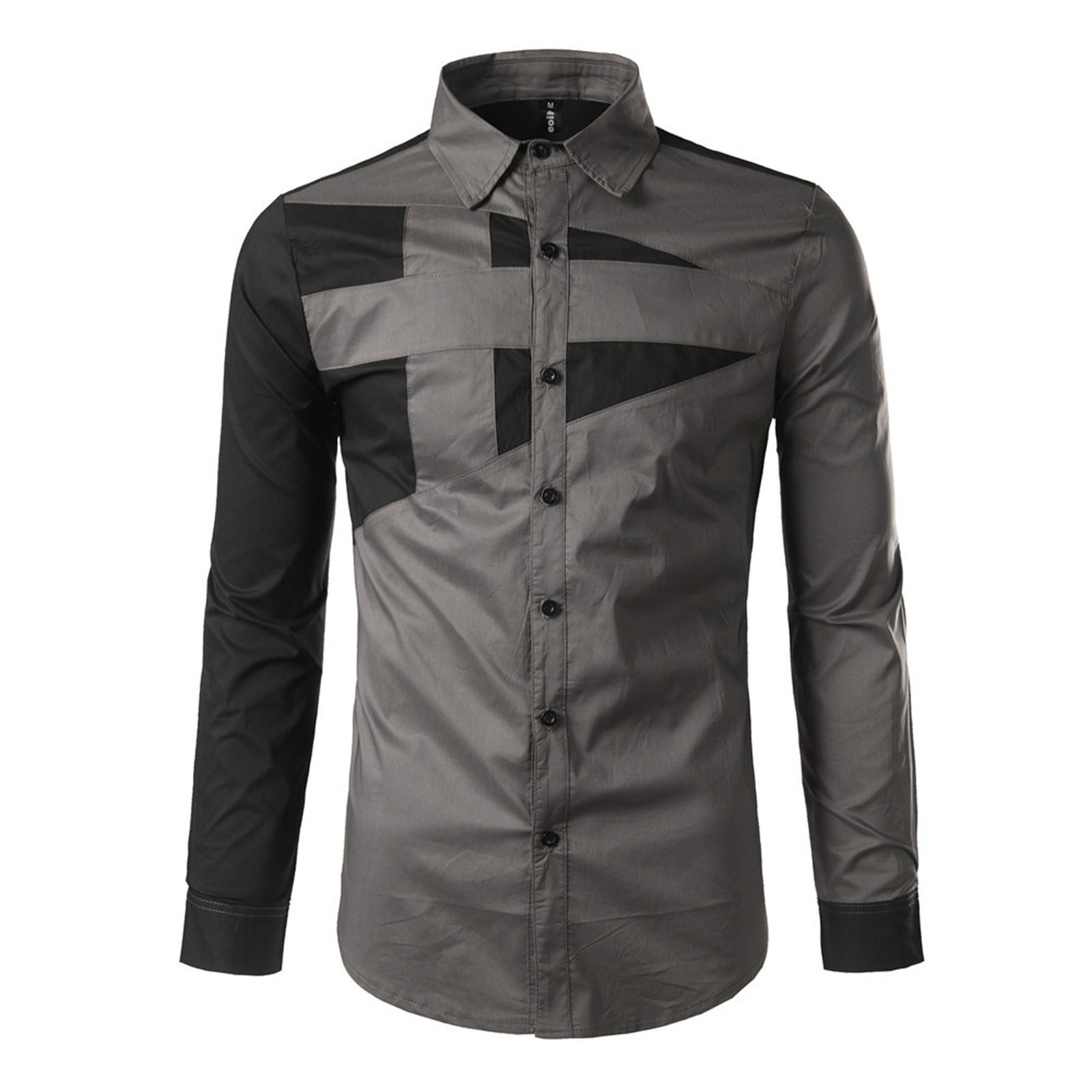 Ahabrexf Scarf for Men, Laid-Back Fashion Slim Button Color Block ...